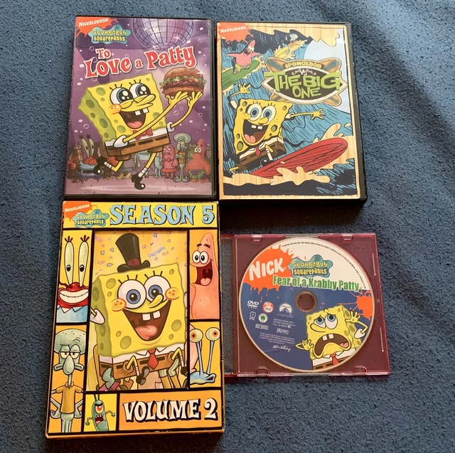 SPONGEBOB SQUAREPANTS NICKELODEON DVD Lot - 5 Discs!! £14.09 - PicClick UK