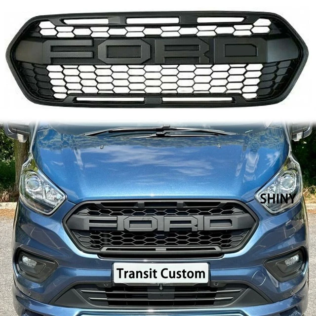 FORD TRANSIT CUSTOM 2018-2023 Raptor Style Grill Front Bumper Grille ...