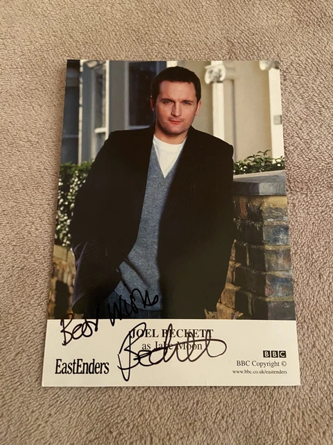 JOEL BECKETT- JAKE Moon (Eastenders) Hand Signed Bbc Cast Card ...