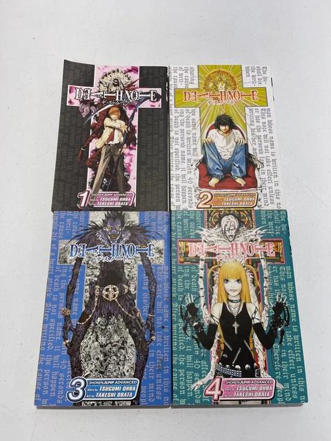 DEATH NOTE VOLUME #1-4 Tsugumi Ohba Takeshi Obata Manga Books £21.11 ...