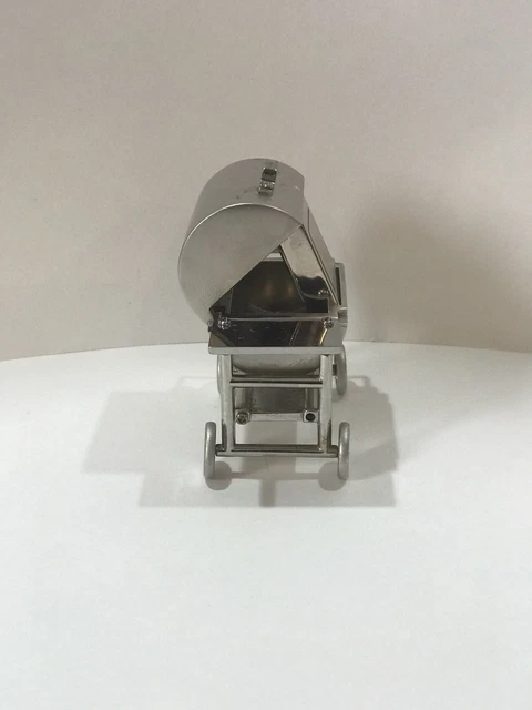 MINIATURE DESK CLOCK Daniel David Collection BBQ Silver Tone Quartz ...