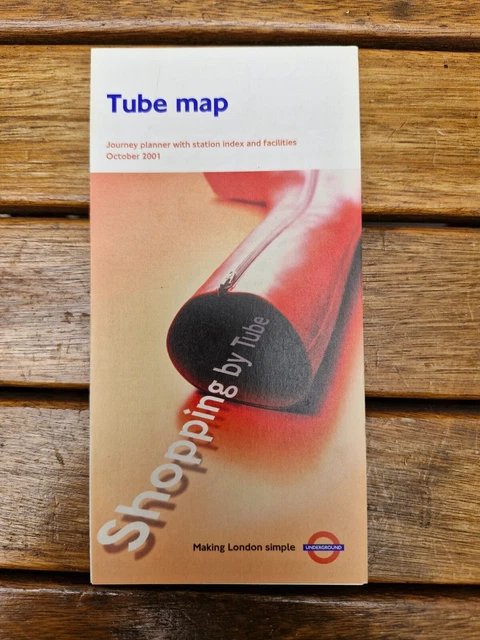 LONDON UNDERGROUND TUBE Map Journey Planner October 2001 - Shopping by ...