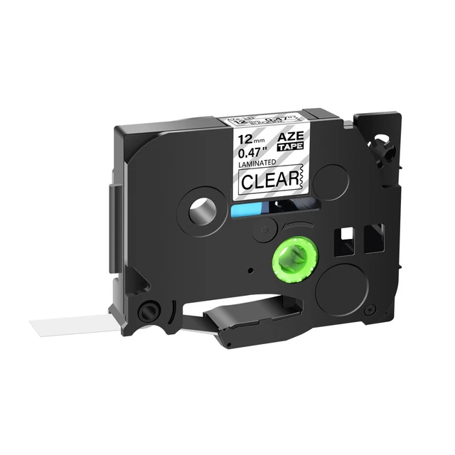 8PK FITS BROTHER P-Touch PT-D210 TZ-131 TZe-131 Black on Clear Label ...