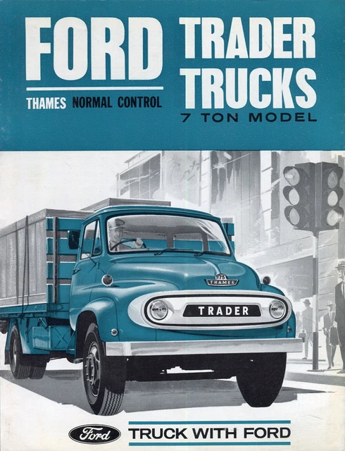FORD TRADER TRUCK 7 Ton Models 1963 AUSTRALIAN market colour sales ...