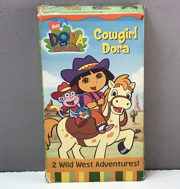 NICK JR DORA The Explorer Cowgirl Dora VHS Video Tape Nickelodeon ...