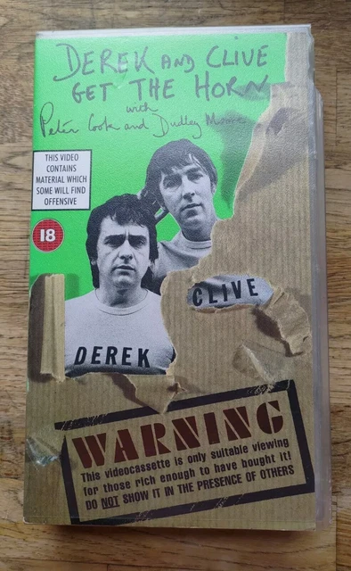 DEREK AND CLIVE Get The Horn (VHS, 1993) Dudley Moore Peter Cook 18 ...
