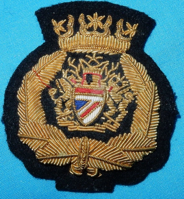 VINTAGE BA BRITISH Airways Bullion Airline Flight Crew Captain Cap ...