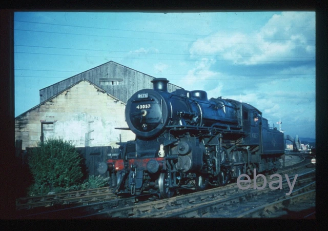 35MM SLIDE - ex LMS Mogul 43057 light at Blaydon on 19.9.65. £1.99 ...