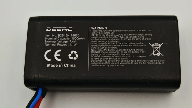 DEERC BATTERY FOR RC car 1500mAh 7.4V B2S15K 18650 from H16R £15.03 ...