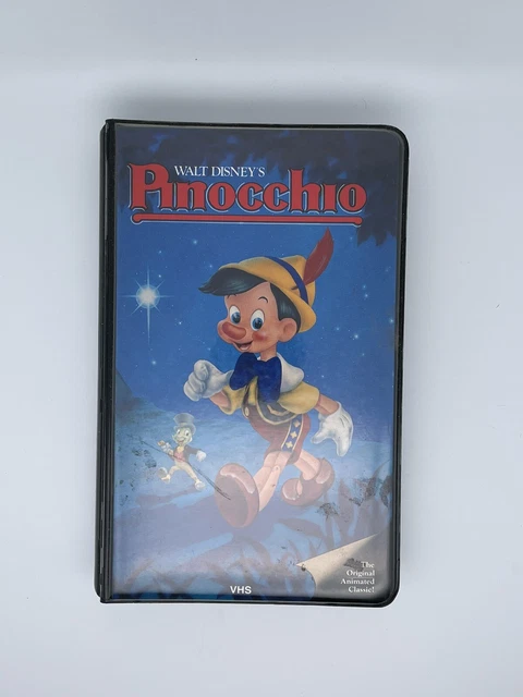PINOCCHIO WALT DISNEY VHS 1985 Noir Clampshell RARE EUR 16,31 - PicClick FR