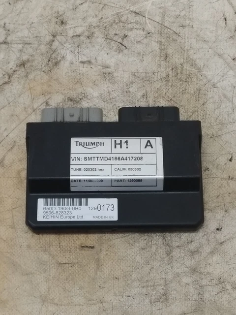 UNITÉ DE COMMANDE 650D-190G-0B0 POUR TRIUMPH STREET TRIPLE 675 R DEPUIS ...