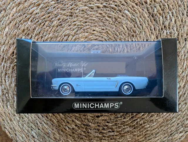 MINICHAMPS 1/43 FORD Mustang Convertible 1964 Light Blue 400 082431 ...