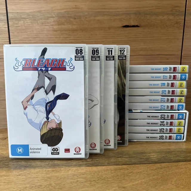 BLEACH DVD ANIME Bulk Lot Region 4 (see Desc. For Episodes) $59.95 ...