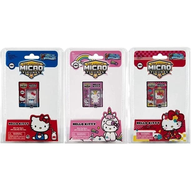 WORLD'S SMALLEST SANRIO Hello Kitty Pop Culture Micro Figures ~ Set of ...