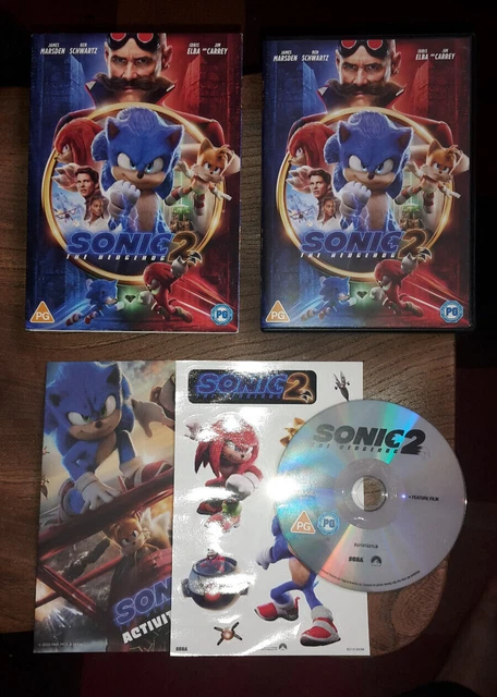 SONIC THE HEDGEHOG 2 Movie Film DVD with booklet and stickers EUR 7,00 ...