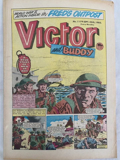 VICTOR & BUDDY #1179 Joe Bones, The Hammer Man 24/9/83 DC Thompson UK ...
