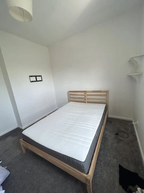 IKEA BED FRAME and mattress - DOUBLE £90.00 - PicClick UK