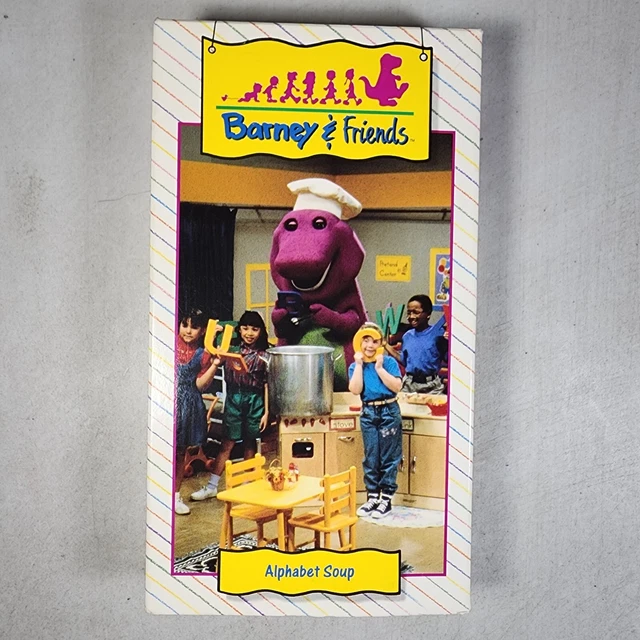 SOUPE BARNEY AND Friends Alphabet 1992 vintage VHS musique éducative ...