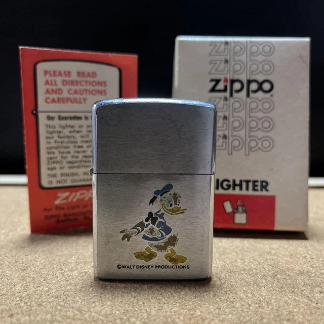RARE ZIPPO DISNEY Donald Duck made in Disneyland 1981 EUR 821,65 ...