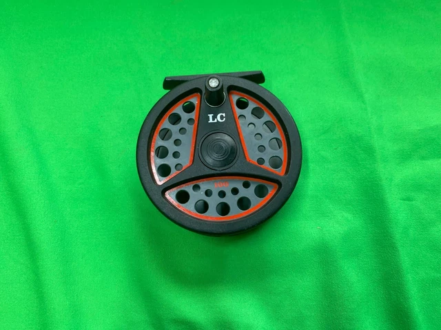 VINTAGE LEEDA LC 100 Center Pin Fly Fishing Reel with Ratchet. Dia 3 1/ ...