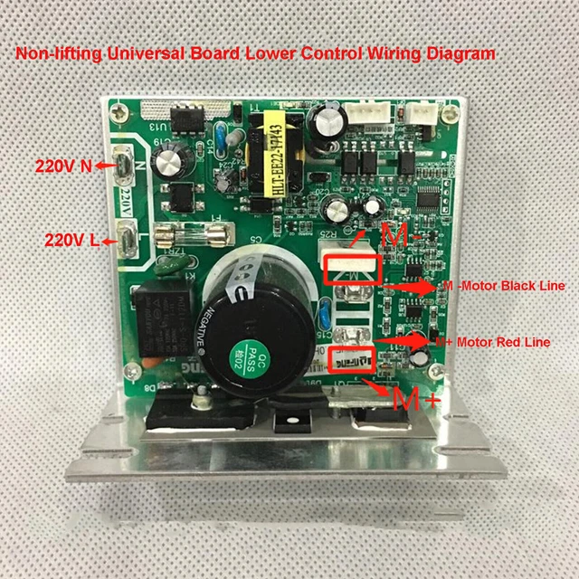 GENERAL TREADMILL CONTROLLER Main Board With Dashboard Display 180V ...