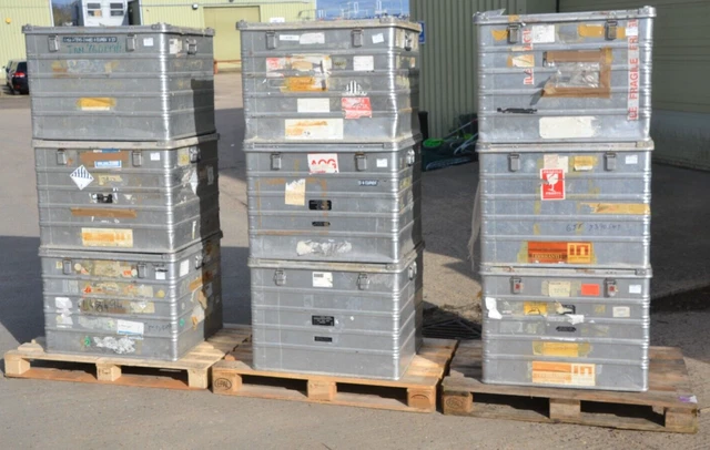 BRITISH ARMY MILITARY Aluminium Transport Flight Storage Case Box £349. ...