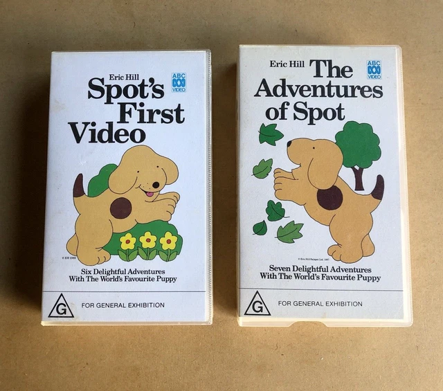 SPOT FIRST VIDEO Puppy Dog Children's Kids ABC TV Cartoon 2 VHS Videos ...