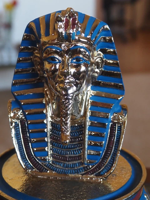 FRANKLIN MINT LIMITED Edition: The Mask Of Tutankhamun: Glass Domed ... FRANKLIN MINT LIMITED Edition: The Mask Of Tutankhamun: Glass Domed ...