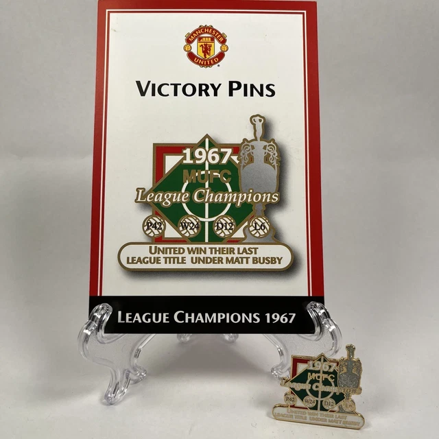 MANCHESTER UNITED FC MUFC Victory Pins - 1967 League Champions £14.99 ...