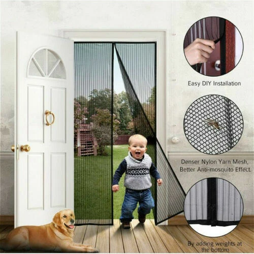 MAGIC MAGNETIC INSECT Door Net Screen Bug Mosquito Fly Insect Mesh ...