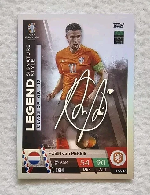 TOPPS MATCH ATTAX UEFA EURO 2024 Legende Signature Style Robin van ...