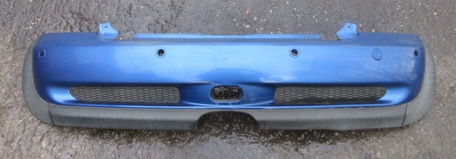 GENUINE USED MINI (Hyper Blue) Rear Bumper with PDC Holes for Cooper S ...