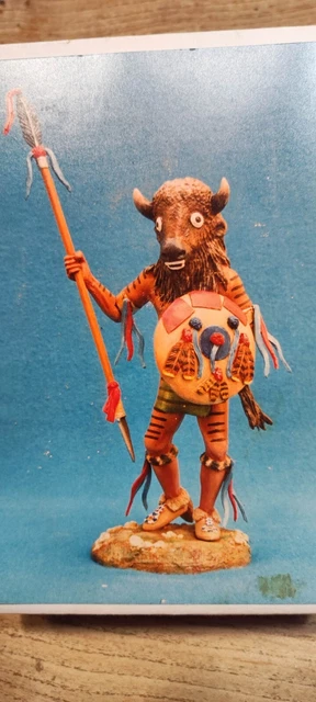 SIELAND MINIATURES/INDIAN BUFFALO Dancer/90mm no 54mm Beneito pegaso ...