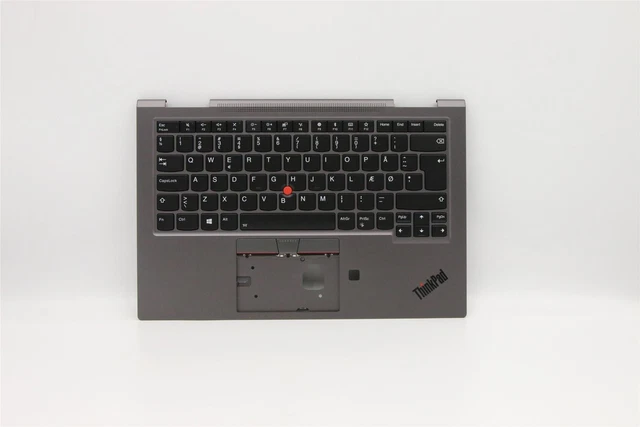 LENOVO THINKPAD X1 4th Gen Keyboard Palmrest Top Cover Danish ...