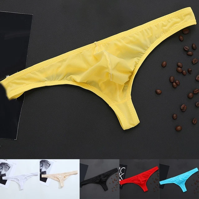 SOUS-V TEMENTS CONFORTABLES STRING transparent pour hommes basse hauteur extens EUR 6,84 ...