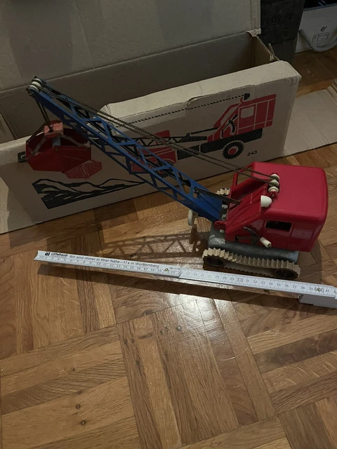 GAMA 280 BAGGER raupenbagger mit Karton Blech Kunststoff 50er Jahre ...