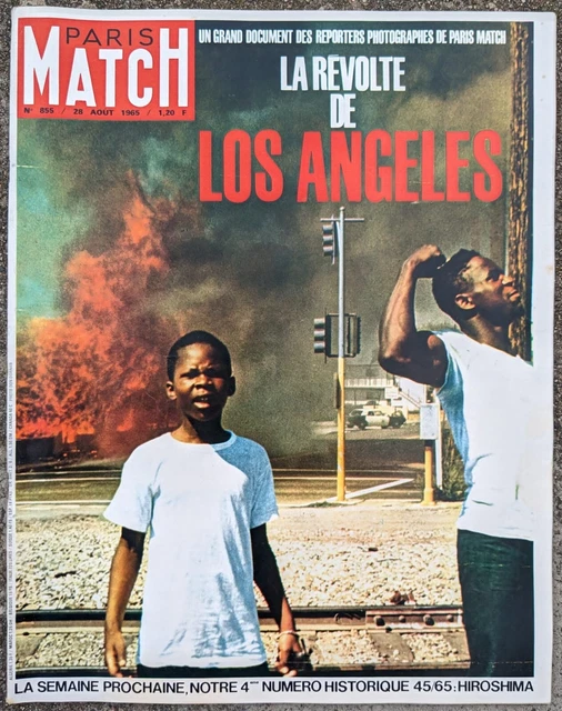 PARIS MATCH N° 855 du 28 août 1965 LA REVOLTE DE LOS ANGELES EUR 2,00 ...