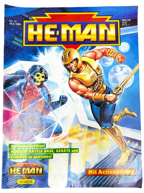 HE-MAN COMIC NR.10 New Adventures 1989 NA EHAPA +POSTER MOTU INKgrafix Toys A229 EUR 34,97 ...