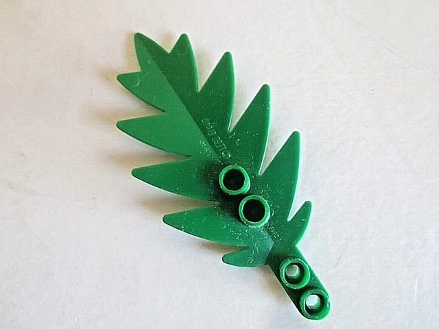 LEGO 2518 PLANTE arbre feuille de palmier grande 10x5 verte 1989-2002 ...