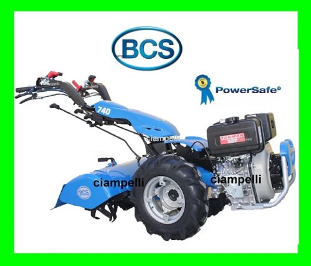 MOTOCOLTIVATORE BCS 740 PowerSafe motore Yanmar LN100 DIESEL fresa 80 ...