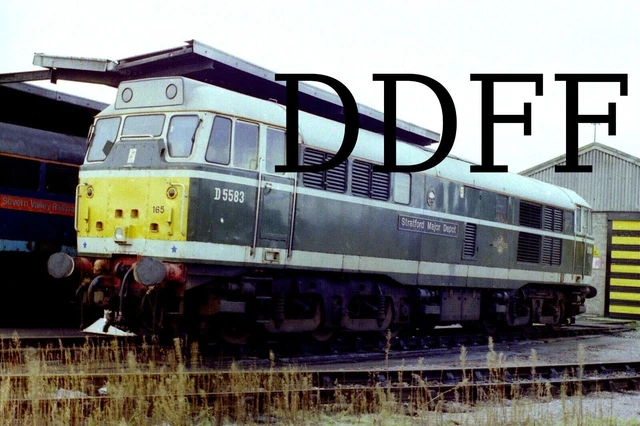 UK RAILWAYS 35MM COLOUR NEGATIVES: LOCOMOTIVES at MARCH DEPOT (Lot ONE ...