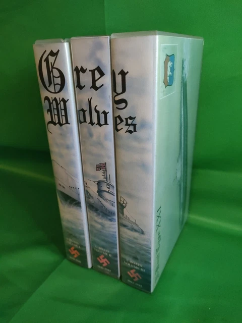 GREY WOLVES VHS Set - Nazi Germany U-boats Volume 1-3 Rare And ...