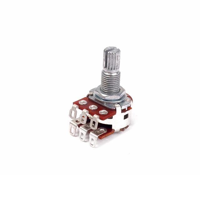 VOLUME CONTROL POTENTIOMETER Shaft Tone Audio Taper Knurled Tuning £7. ...