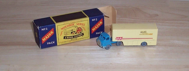 MATCHBOX SERIES MAJOR Pack No 2 Bedford Ice Cream Truck Box c1950's ...