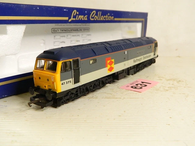 LIMA 00 CLASS 47 Diesel Loco 47375 Railfreight Sector Tinsley Traction ...