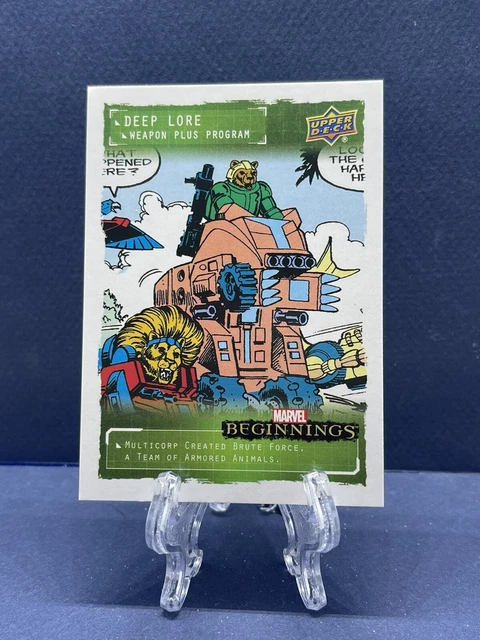 2022 UPPER DECK Marvel Beginnings Deep Lore Weapon Plus #DLWP2 ...