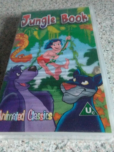 JUNGLE BOOK ANIMATED VHS Cassette Classics Tape Rare Kids Children ...