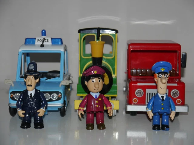 POSTMAN PAT TOYS Large Friction Van Police Car Rocket 3 Figures _ B11 £ ...