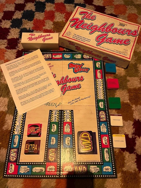 VINTAGE/RARE 1988 THE Neighbours Game Ramsay Street Board Game Complete ...