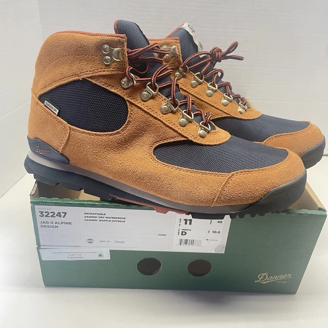 DANNER JAG II Alpine Design WP Roasted Pecan Hiking Boots Men's Size 11 ...
